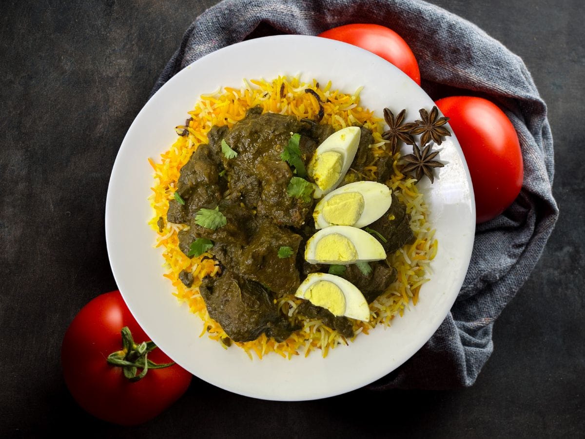 Delicious Gongura Mutton Biryani - Authentic Flavor!